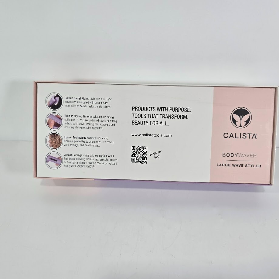 Calista Bodywaver Body Waver Styler Iron Large Wave Lavender Purple | eBay