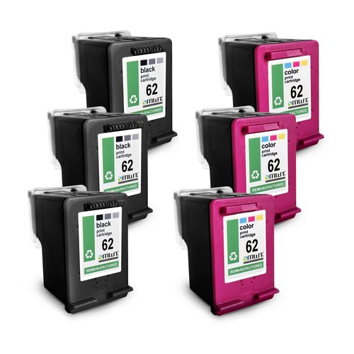 6x MWT ECO Patrone 3+3 f r HP Envy 5642-e-All-in-One 7640-e-All-in-One ...