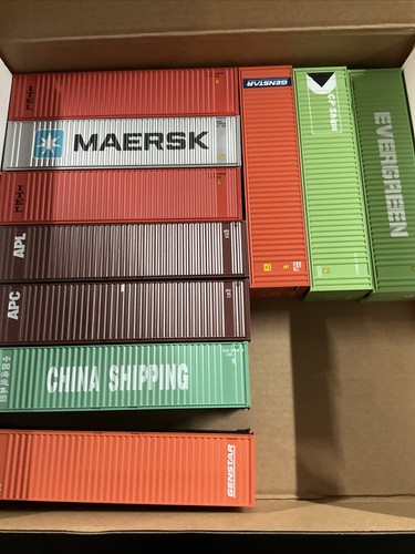Athearn 40 Ft Container HO Scale Lot Of 10 Intermodal | eBay