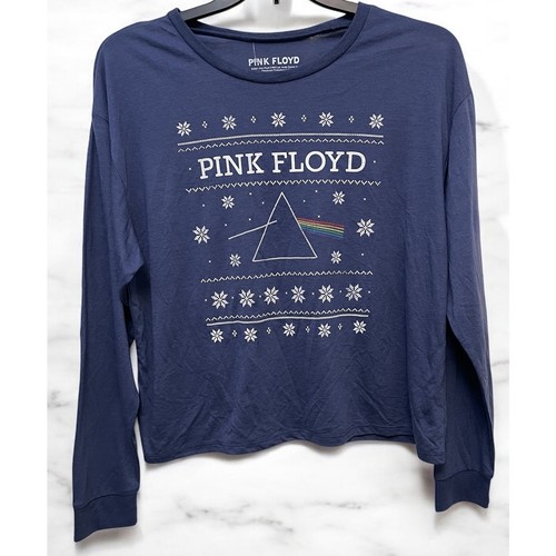 NEW Women's Blue Pink Floyd Top Long Sleeve Size XL | eBay