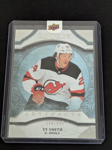 2020-21 Artifacts Rookies RED 198 Ty Smith New Jersey Devils 111/999 RC ...