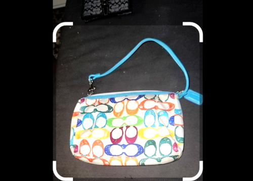 coach multi colored handbag | eBay