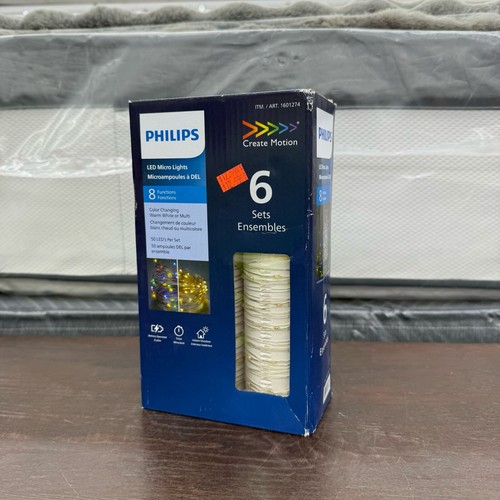 Philips LED Micro Lights Color Changing Warm White or Multi, 6 Sets - 8 ...