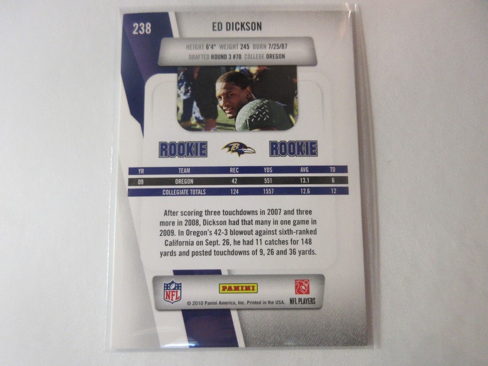 2010 Prestige Ed Dickson Rookie | eBay