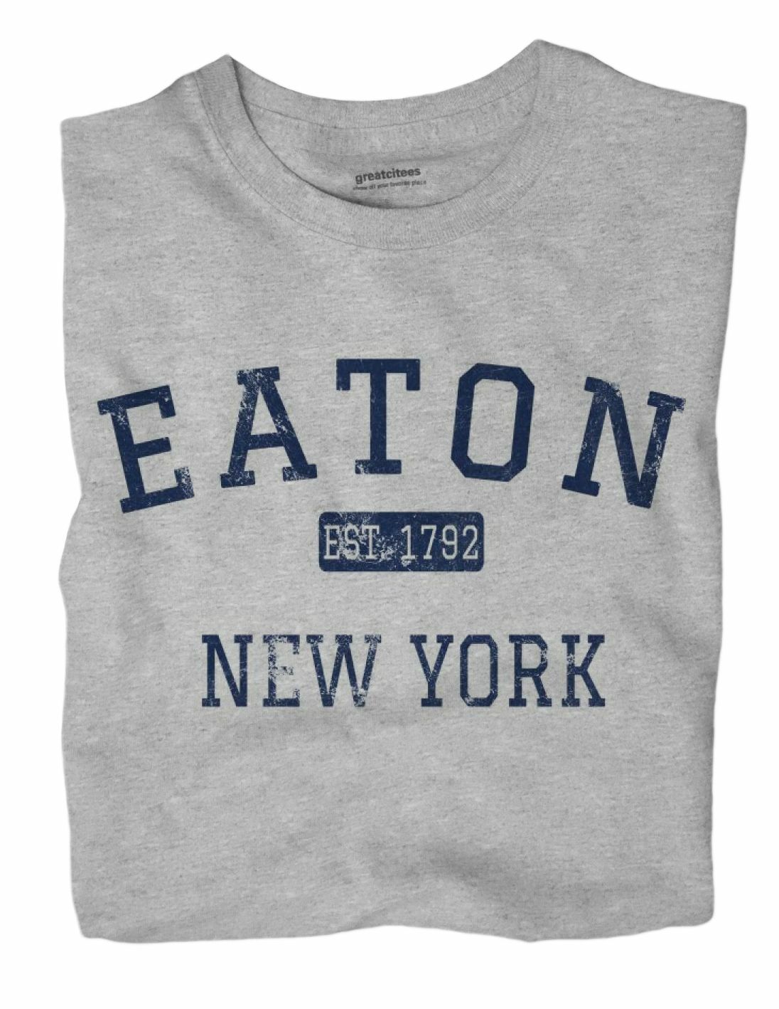Eaton New York NY T-Shirt EST | eBay