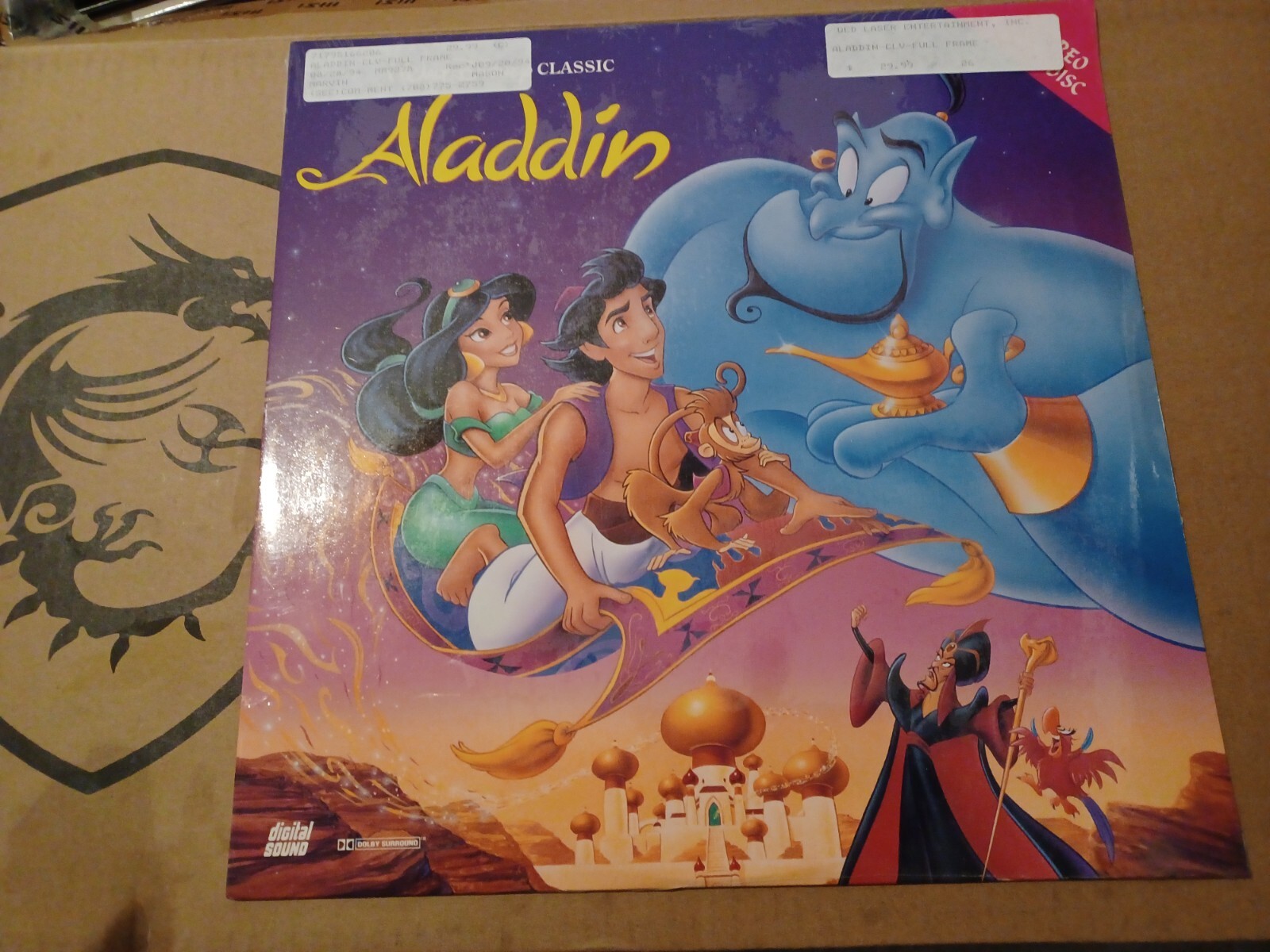 Aladdin: (WALT DISNEY, Laserdisc, 1993) 90 Mins, Color, Extended Play ...