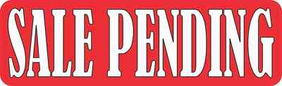10x3 Sale Pending Sticker Sign Decal Shop Flea Market Real Estate Decal ...