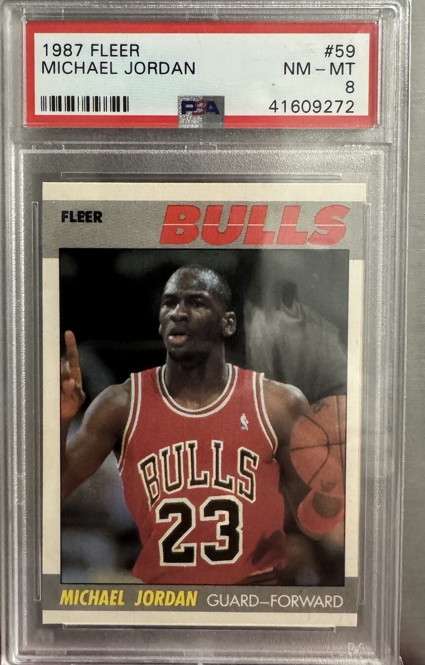 1987 Michael Jordan Fleer 2nd Year Card Psa 8 | eBay