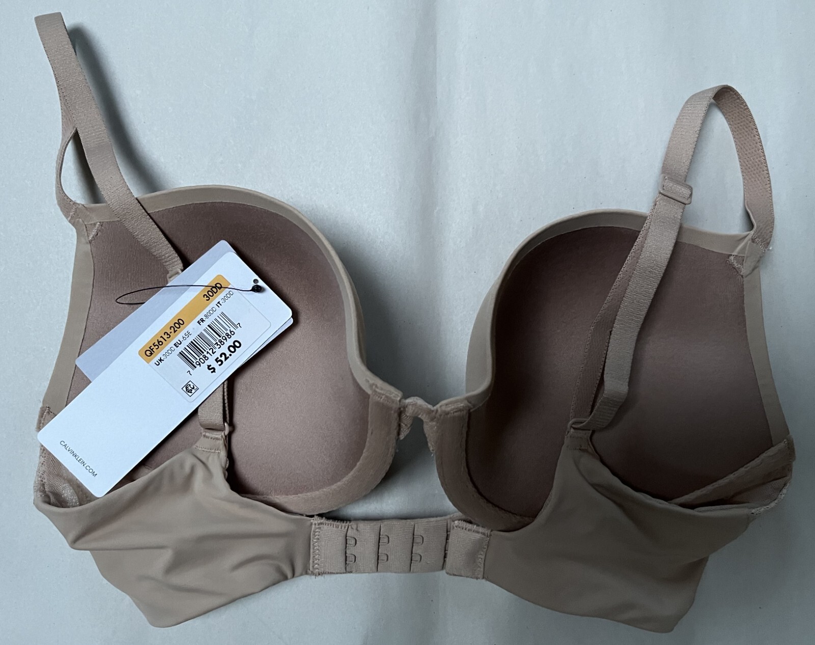 NWT CALVIN KLEIN PLUNGE PUSH-UP NUDE BRA STYLE QF5613 SIZE 30DD $52 | eBay