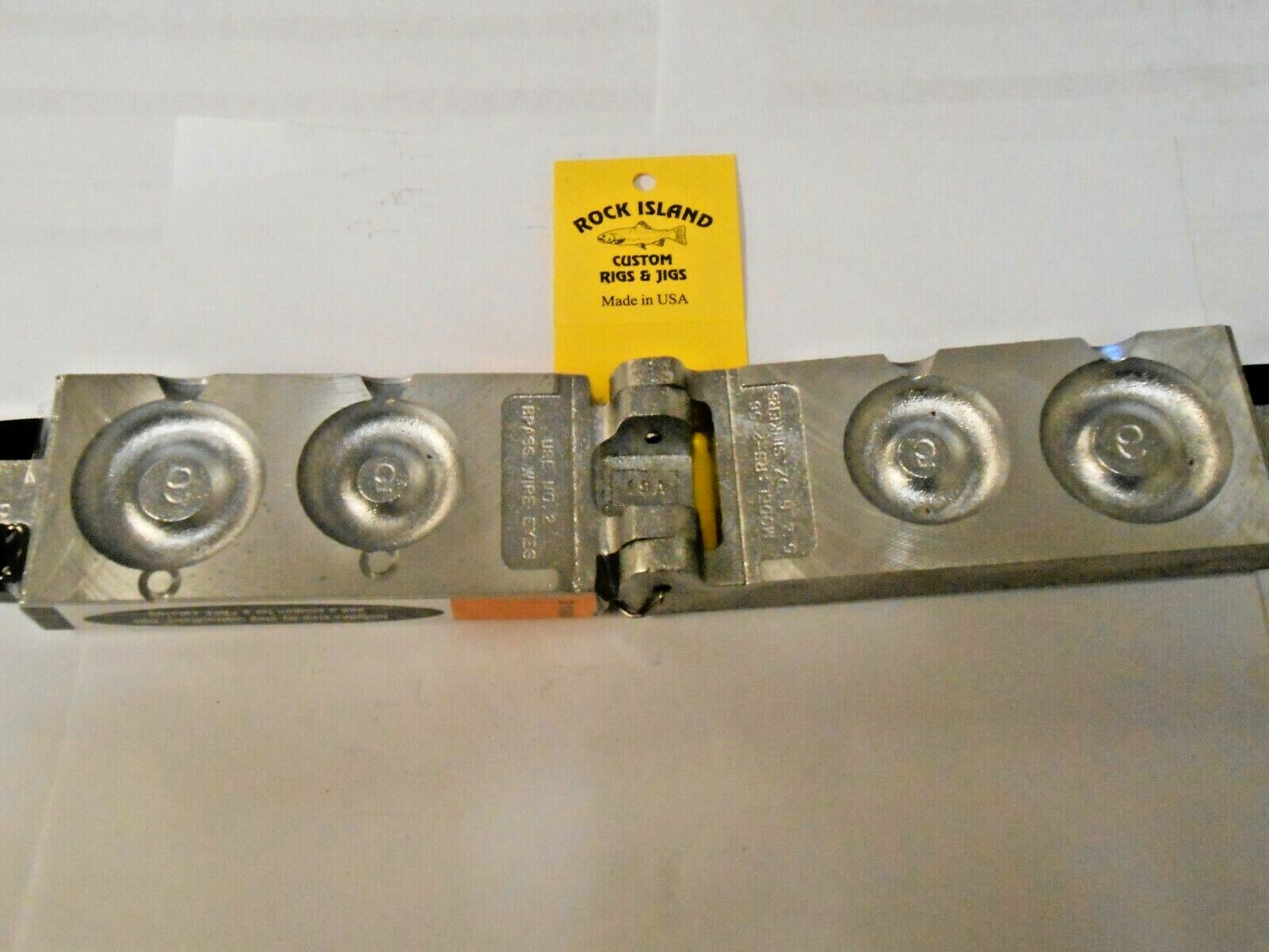 3180 Do-It River Sinker Mold 5, 6 oz 100 # 2 Brass wire Eyes Included ...