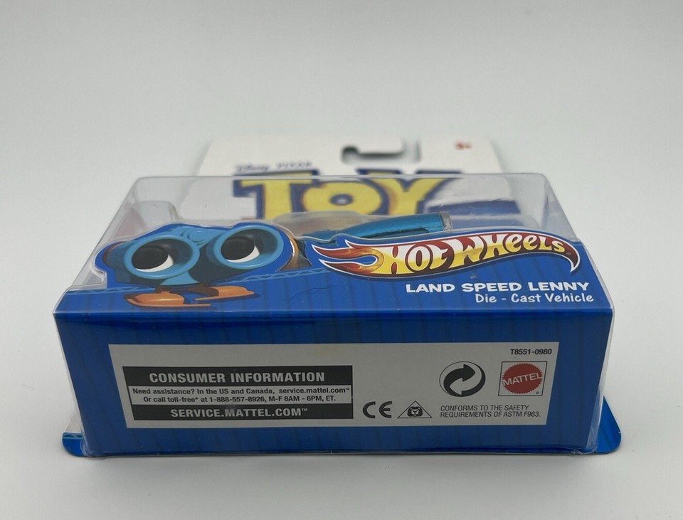 Hot Wheels Disney Pixar Toy Story 2010 Land Speed Lenny Character Car ...