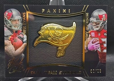2014 Black Gold Dual Team Symbols Evans &Jackson /99 TB Bucs GD-4 Gold ...