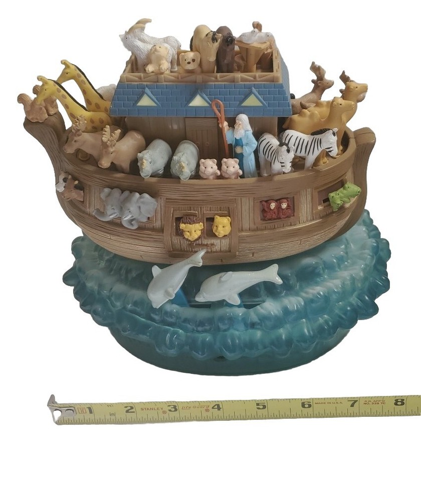 Noah's Ark Motion Activated Musical Moving Ark Figurine 29 Pairs Of ...