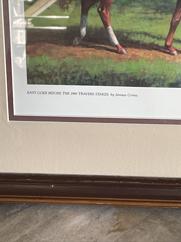 'Easy Goer Before The 1989 Travers St…' Print Signed & Framed Jenness ...
