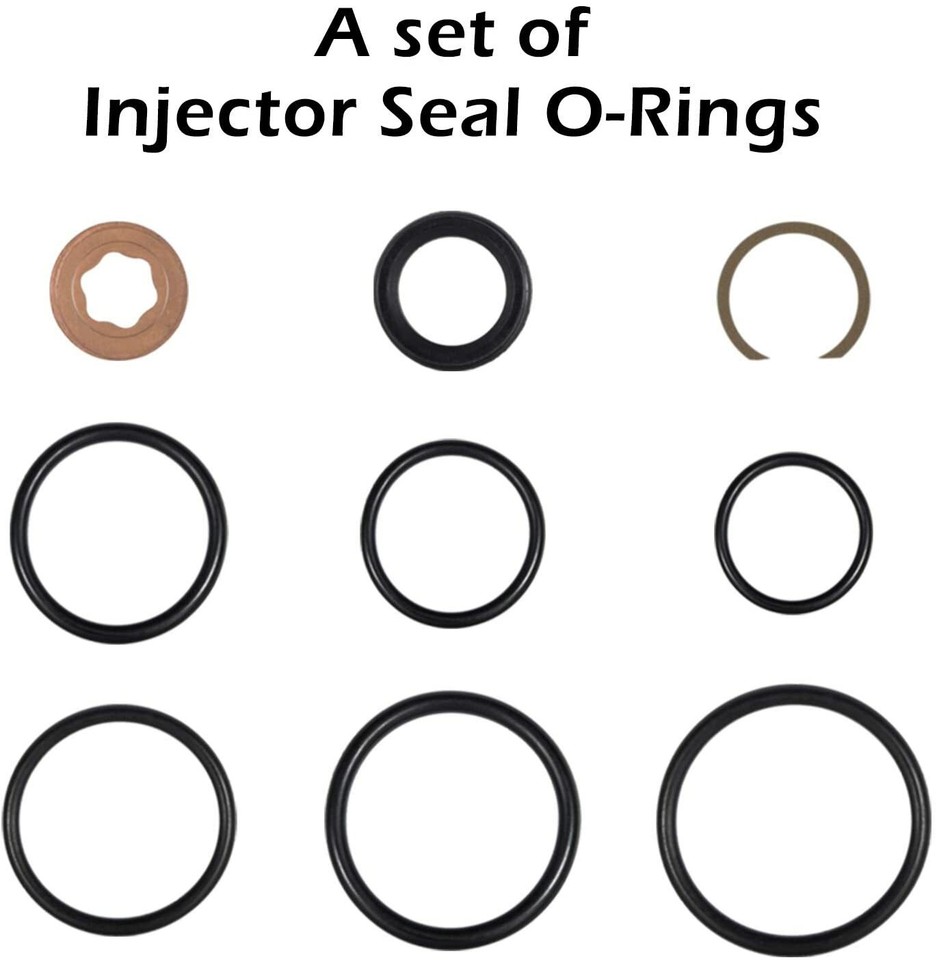 Oil Rail Ball Tube Socket Tool + O-Ring + Injector Seal Kit for 6.0L ...