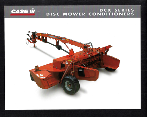 CASE IH DCX SERIES DISC MOWER CONDITIONERS SPECIFICATIONS BROCHURE/FLYER 2001 | eBay