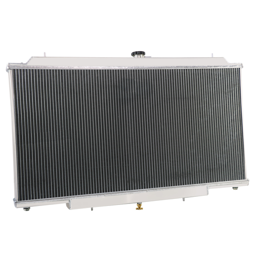 62MM 4 Row Radiator For Nissan Patrol GU Y61 TD42 2.8L 3.0L 4.2L Diesel ...