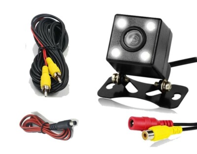 TELECAMERA RETROMARCIA RETROCAMERA CON STAFFA AUTO CAMPER SUV FILO ...