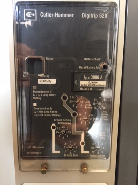 Eaton Cutler Hammer Magnum DS MDSC32 3200 Amp Digitrip 520 Long Short ...