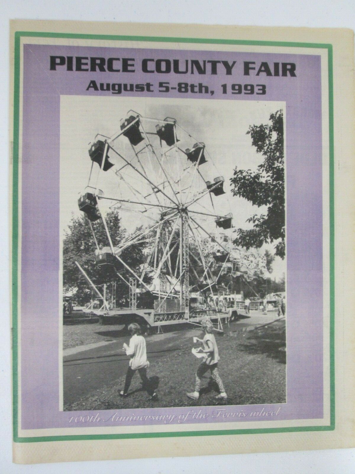 Pierce County Fair Newspaper Ellsworth Wisconsin August 5-8 1993 | eBay
