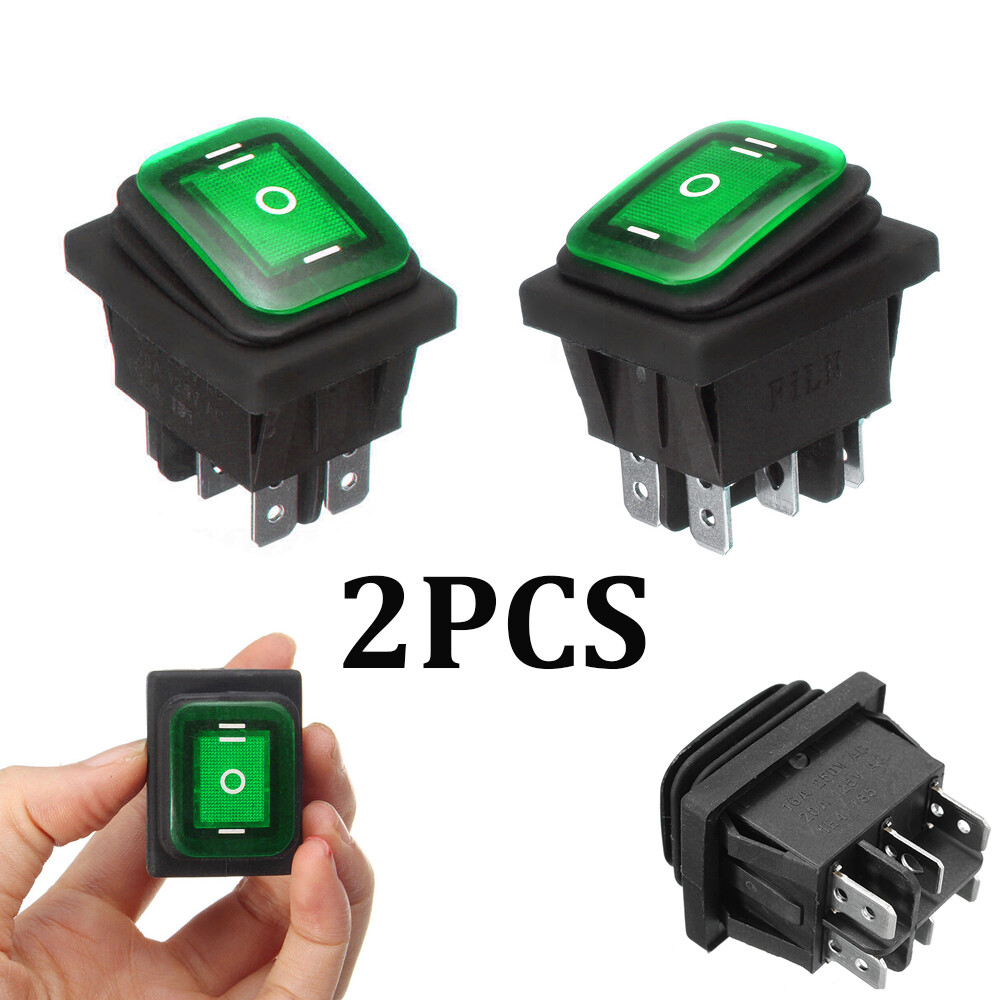 Waterproof Rocker Switch 12vdc SPDT Waterproof Switch 20A 12/24VDC