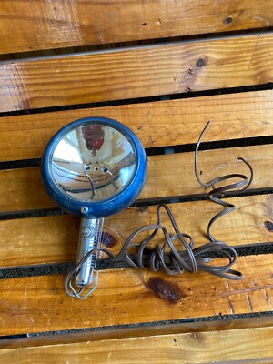 Vintage Spotlight Hand Held 12 Volt Metal Chrome Car Spotlight GE Bulb ...