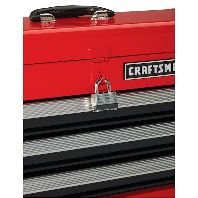 CRAFTSMAN Portable 20.5-In Ball-Bearing 3-Drawer Red Steel Lockable ...