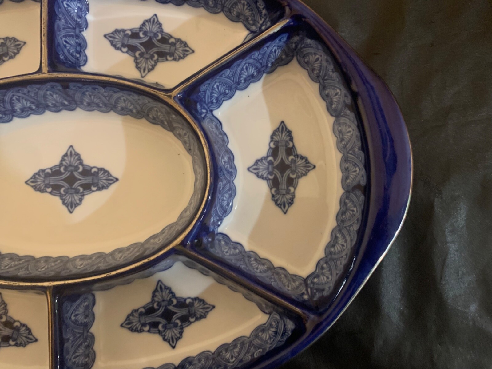Bombay Blue and White Tray Platter Serving Dish 14 by 10" | eBay
