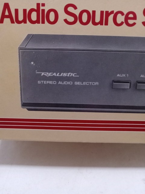 Realistic Stereo Audio Selector 3 Way RCA Component Switch Radio Shack ...