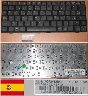 Spanish Qwerty Keyboard ASUS EEEPC EPC 900 700 V072462BK1 04GN022KSP10 ...