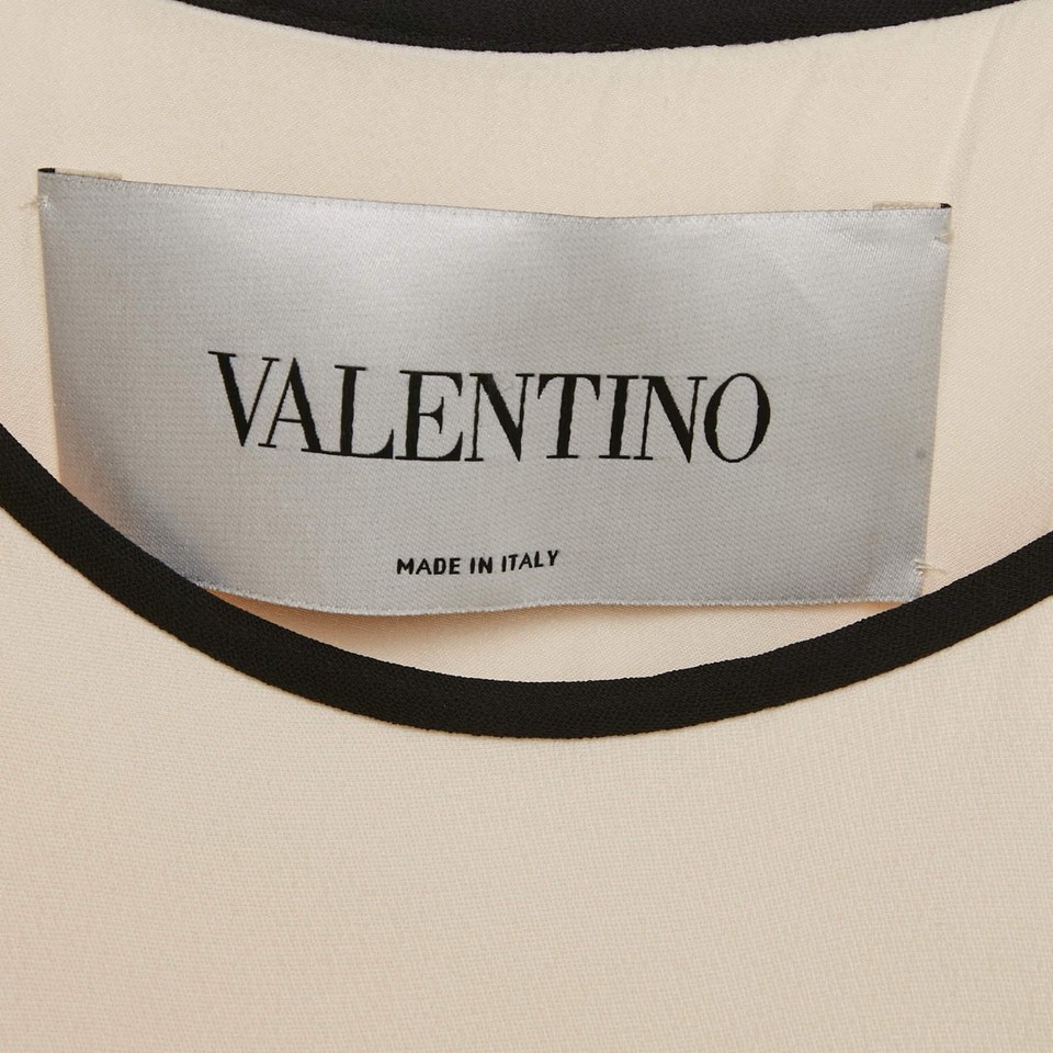 Valentino Langes Kleid Creme Seide Asymmetrisch M | eBay.de