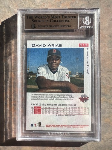 1997 Fleer David Arias Ortiz “Big Papi” Rookie Card Beckett Grade 9.5 ...