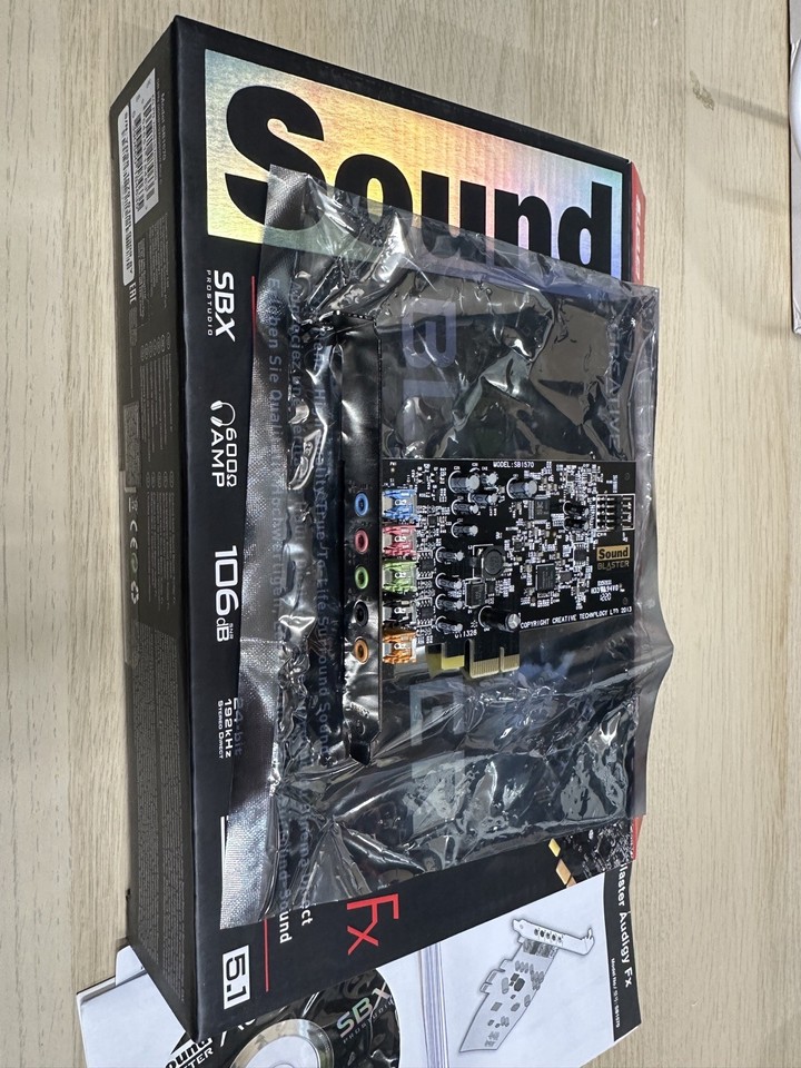 Creative Labs SB1570 Sound Blaster PCI-E Sound Card Full box | eBay UK