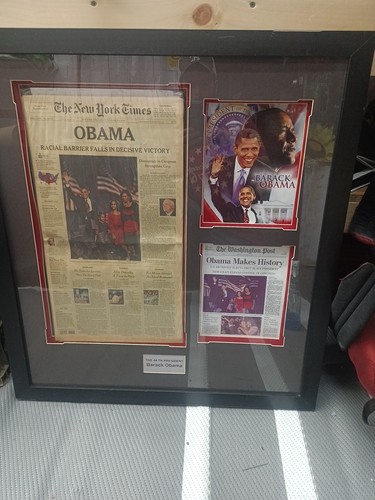Historical Collectible Barack Obama Framed And Matted New York Times ...