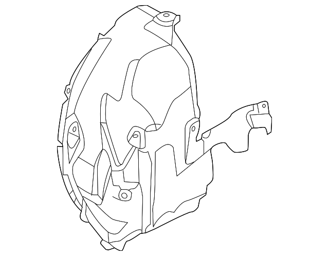 Genuine Land Rover Front Shield WHEELARCH Liner Splashguard LR027395 ...