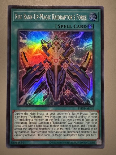 YUGIOH RISE RANK-UP-MAGIC RAIDRAPTOR'S FORCE ASIA ENGLISH PHNI-AE056 ...