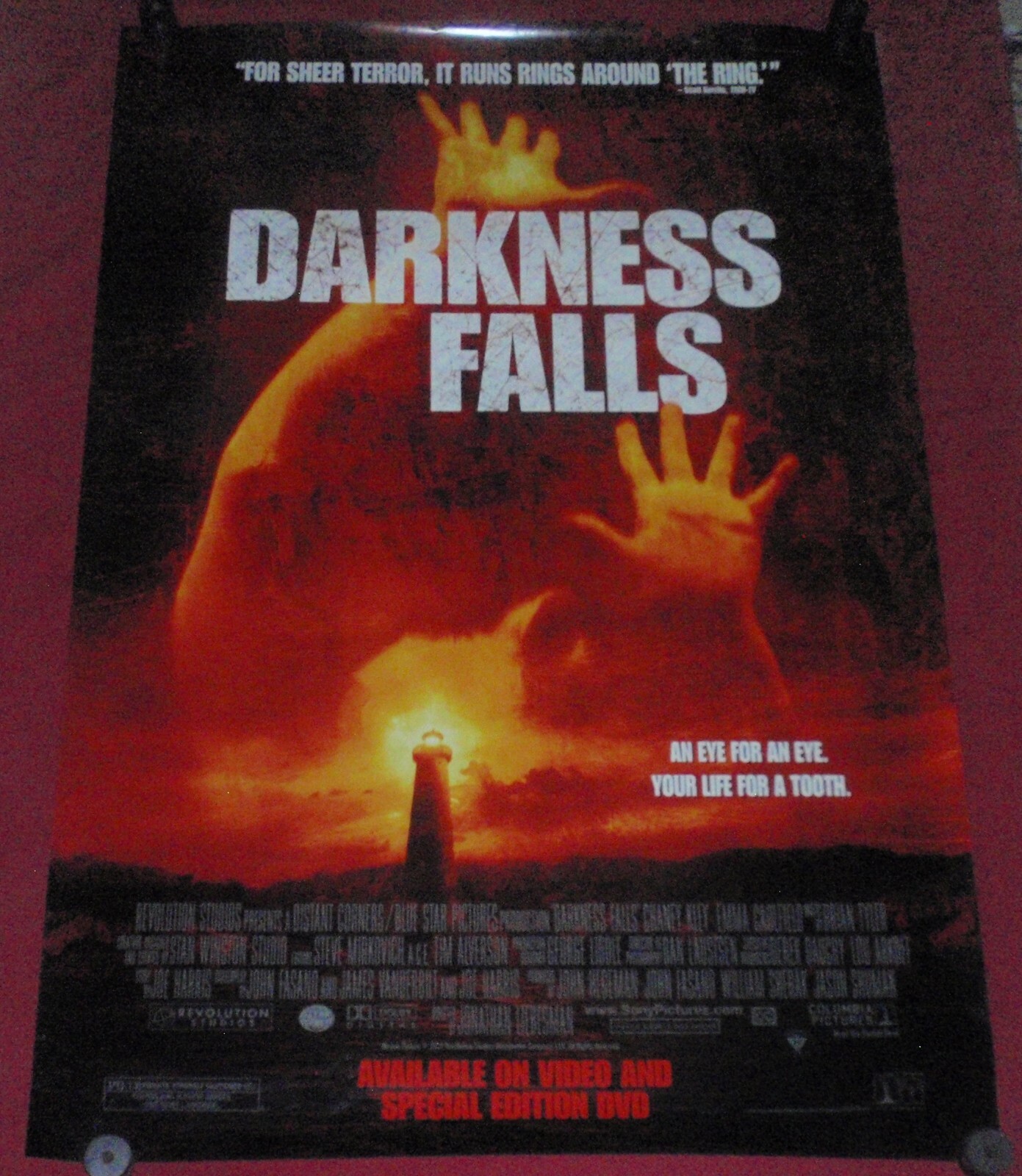 Darkness Falls Movie Poster 27 x 40 D/S Chaney Kley Emma Caulfield Lee ...