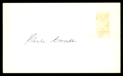 Earle Combs Baseball Index Card Signed Auto Autograph (no COA) *g1 | eBay