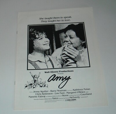 DISNEY AMY 1981 PROMO MOVIE PRESSBOOK PRESS BOOK JENNY AGUTTER BARRY NEWMAN | eBay