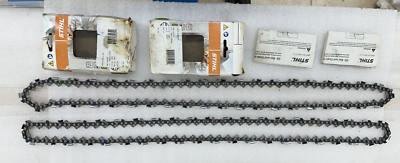 New 2 Stihl Oilomatic Chain Saw Chains 26 RM3 84 Boxes Beat up | eBay