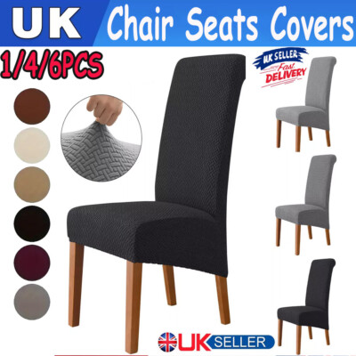 Large Size Stretch Dining Chair Covers Seat Chair Covers Removable Slip ...