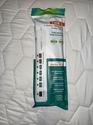 simply conserve 7-outlet advanced power strip | eBay