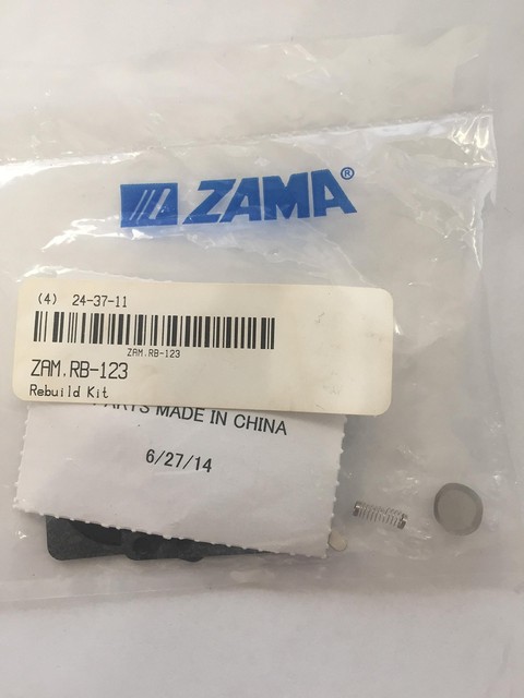 Zama Carburetor Rebuild Kit Rb-123 Rb-k75 Rb-k85 Es255 Srm230 for sale ...