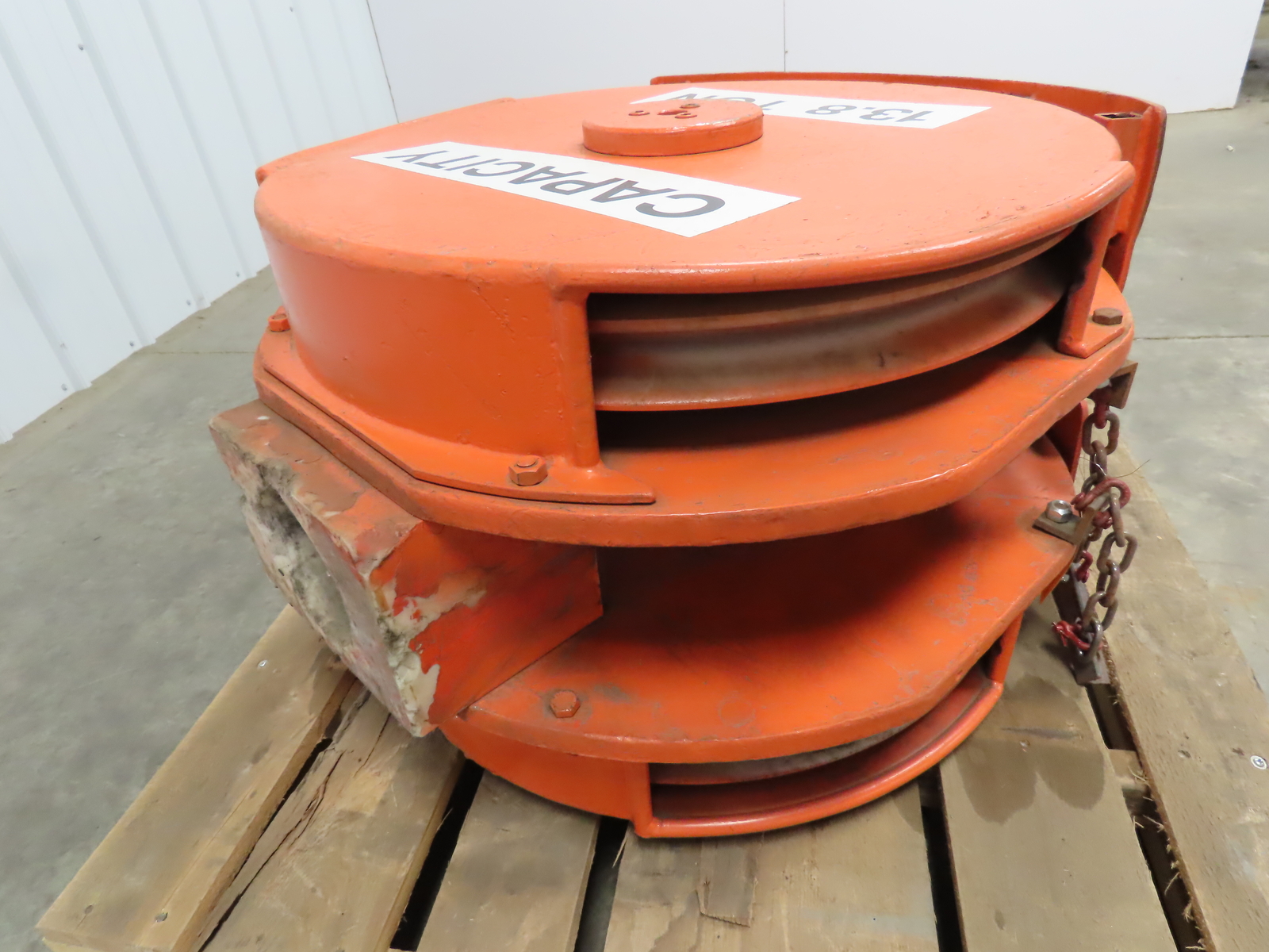 Bridge Crane Lower Hook Block Assembly 13.8 Ton 2 Sheave | eBay