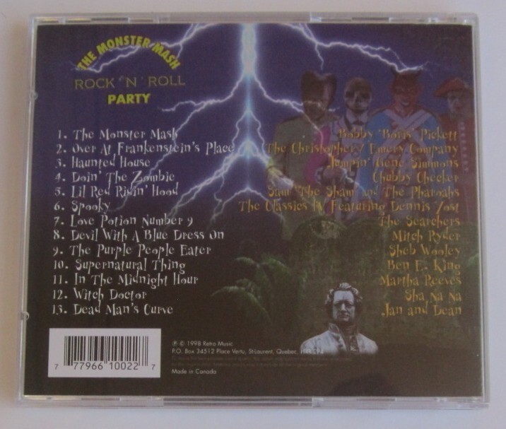 The Monster Mash Rock 'N' Roll Party CD USED - Retro Music NOV10022 | eBay