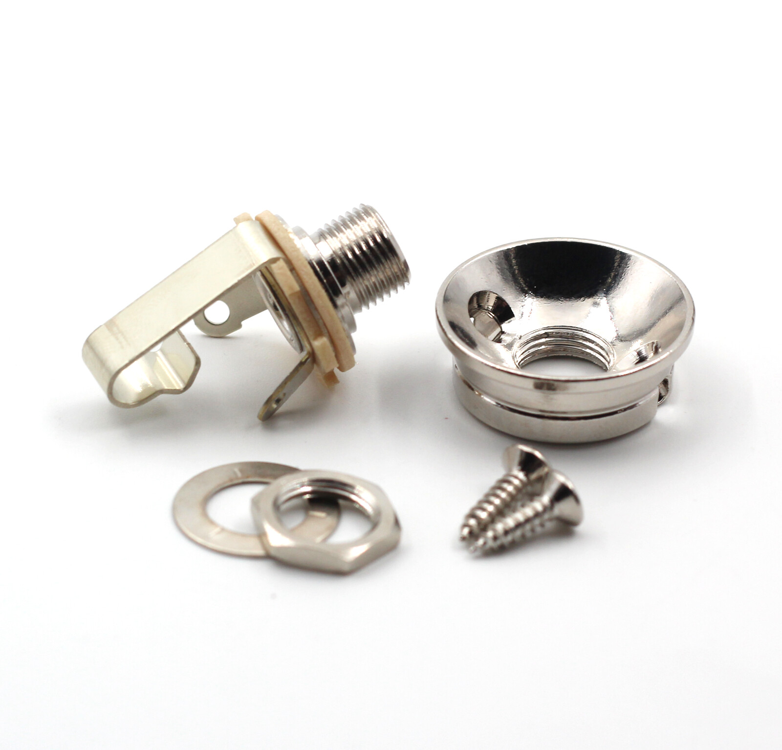 Electrosocket Jack Plate NICKEL TELE w/ Screws and SWITCHCRAFT Jack | eBay