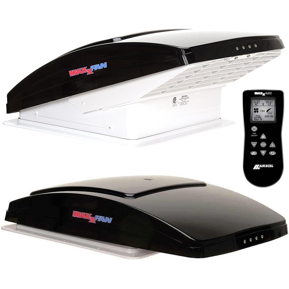 MAXXFAN SMOKE DELUXE MAXXAIR 12V MOTORHOME CAMPER ROOFLIGHT + REMOTE ...