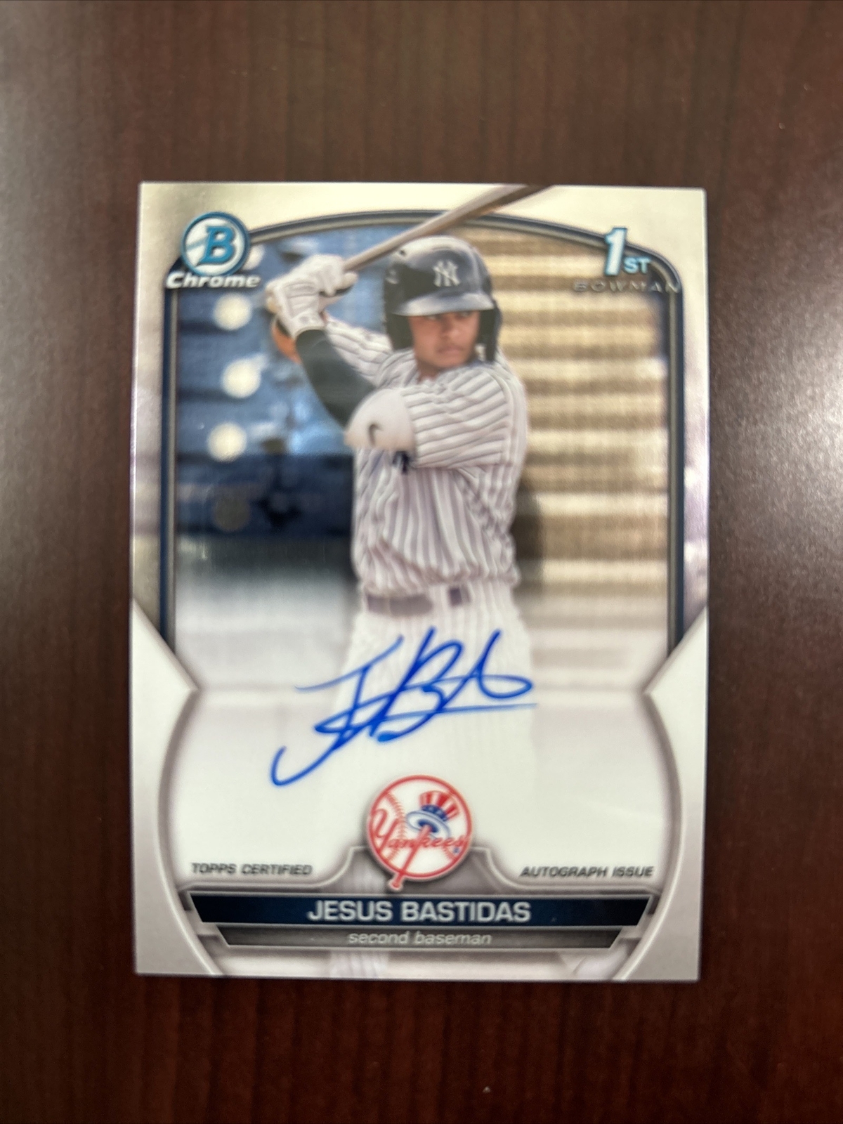 2023 Bowman Chrome Jesus Bastidas 1st Bowman Auto Yankees #CPA-JBD ...