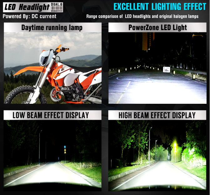 KTM LED DRL HEADLIGHT HEAD LIGHT BULB EXC EXCF 150 250 300 350 450 2014 ...