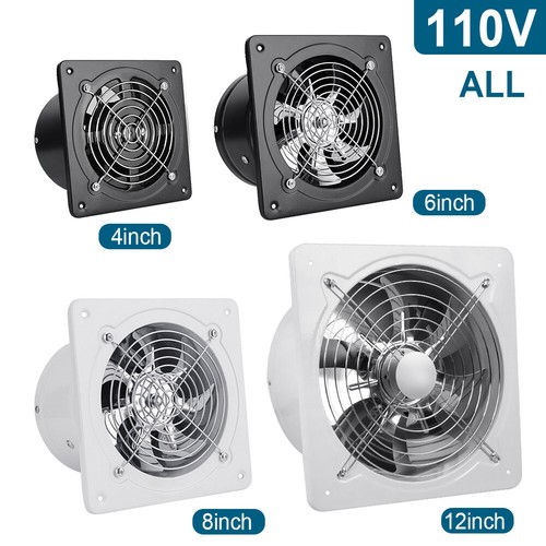 4/6/8/12 Inch Exhaust Fan Ventilation Extractor Fan Wall Mounted Square ...